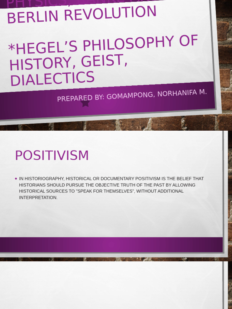 Presentation For Philosopher Hegel | PDF | Georg Wilhelm Friedrich ...