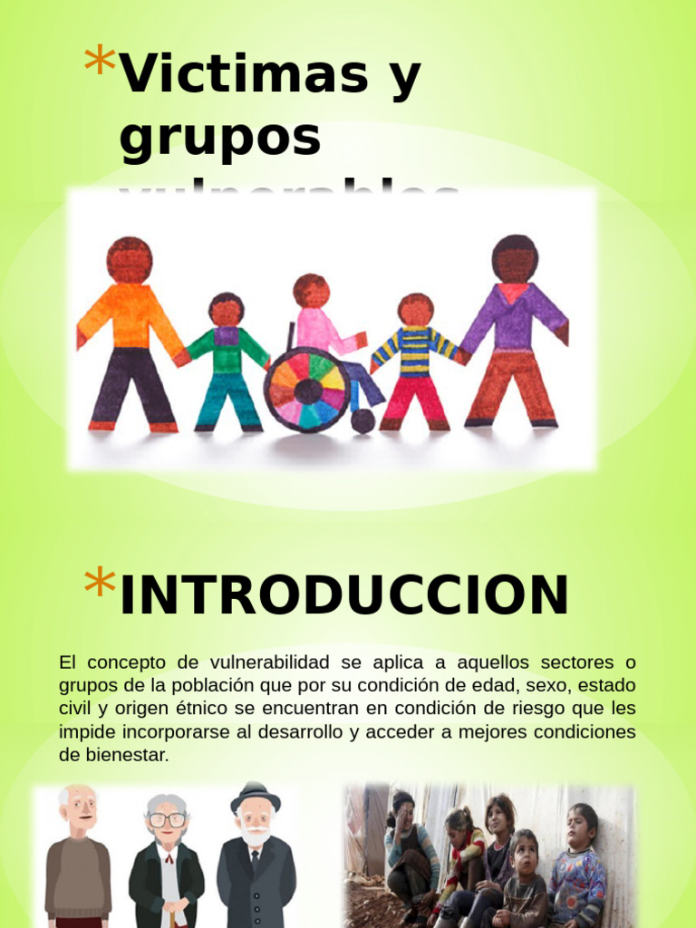 Grupos Vulnerables y Víctimas | PDF | Violación | Victimologia