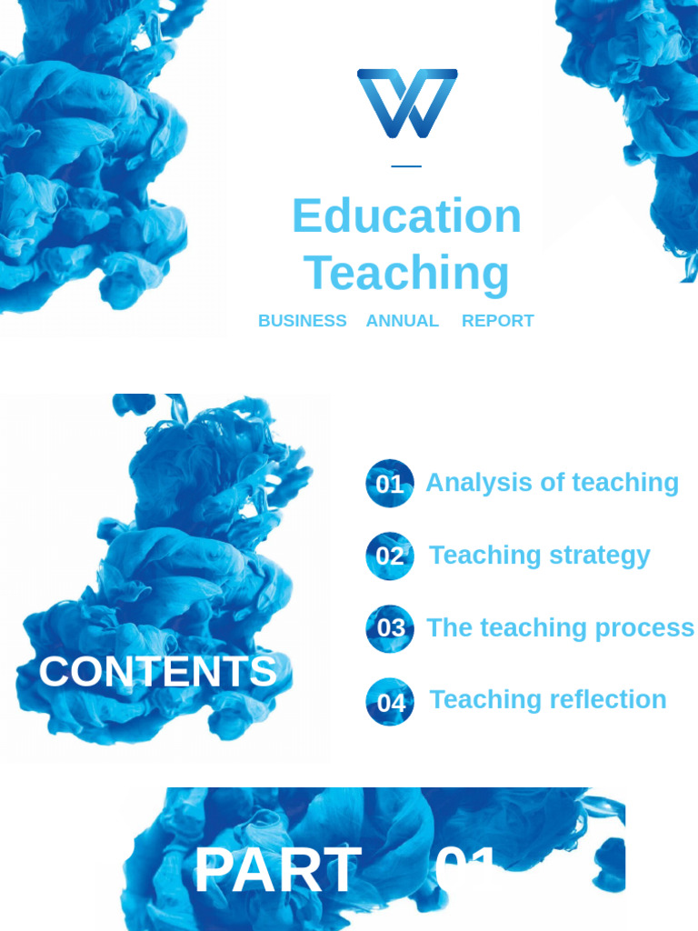Blue Education Presentation | PDF | Information And Communications ...