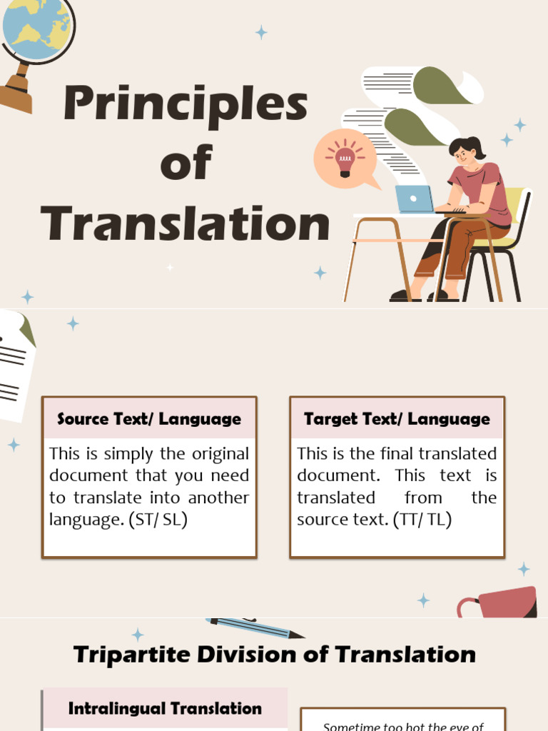 Lesson 2 Principles of Translation | PDF | Semantics | Translations