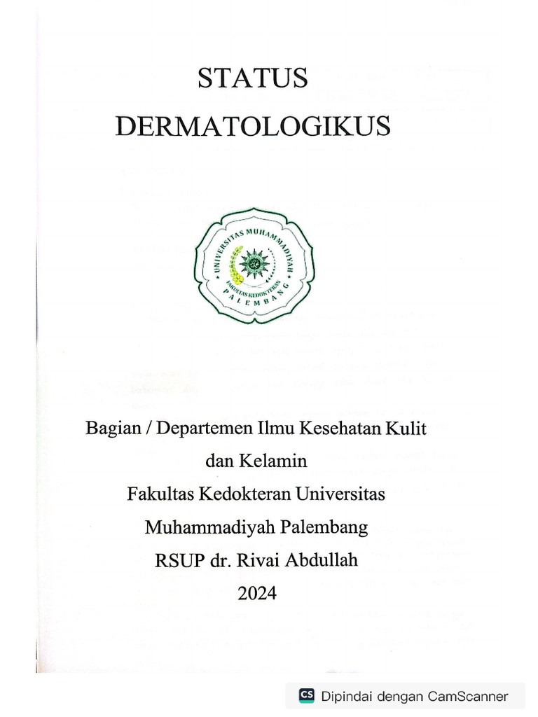 Revisi Status Dermatologikus RS Rivai Ab | PDF