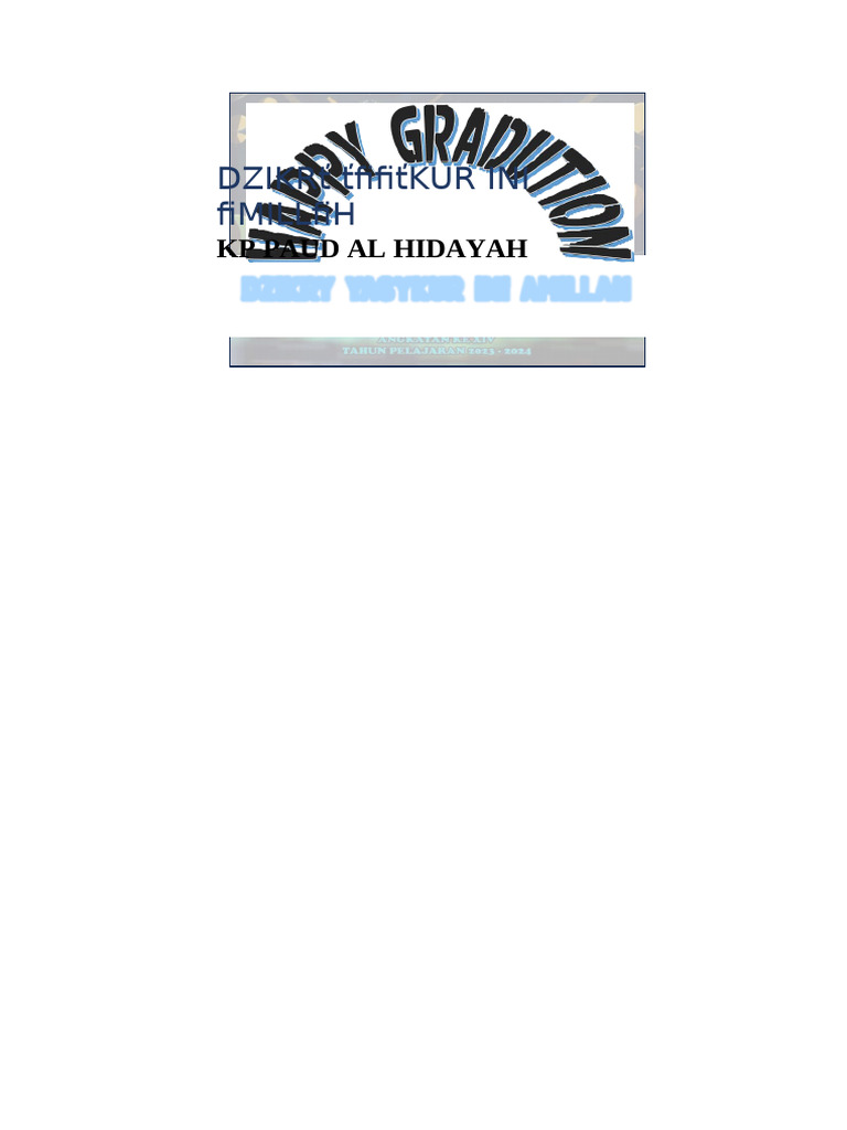 Dzikry Yasykur Ini Amillah | PDF