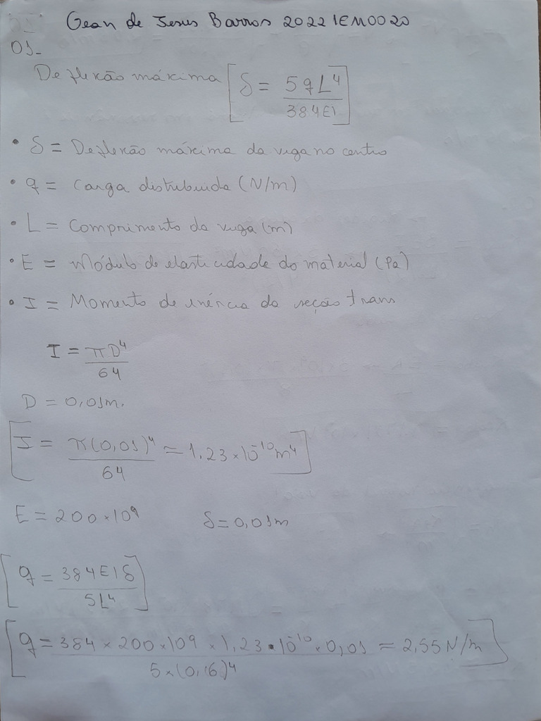Segunda S-rie de Exerc-cios (2 Etapa) (5 de Fev. de 2025 -s 11-25) | PDF