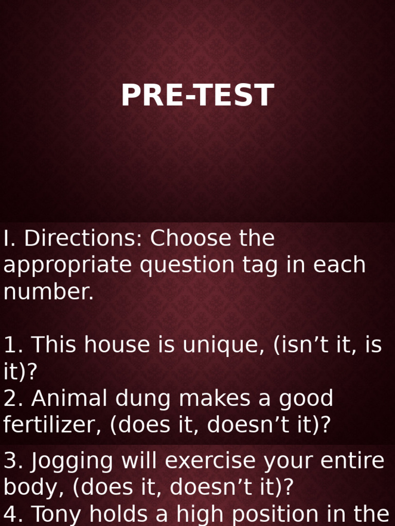 LS 1 Eng Module 4 Pre-test | PDF