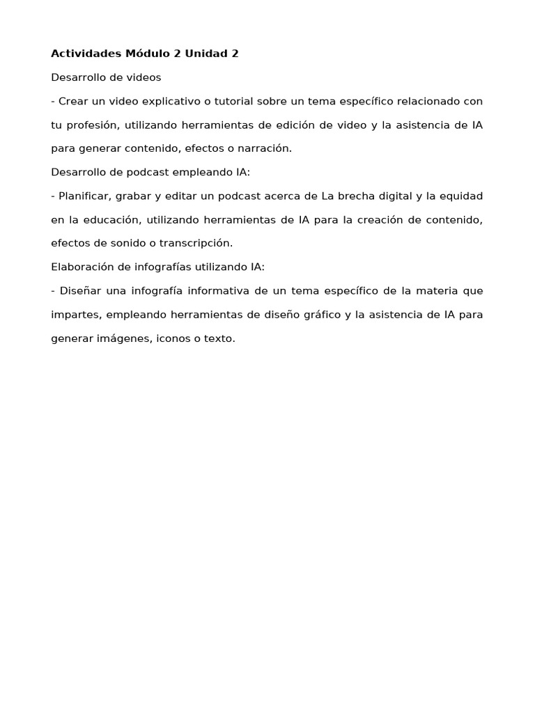 TAREA MODULO 2 UNIDAD 2 | PDF