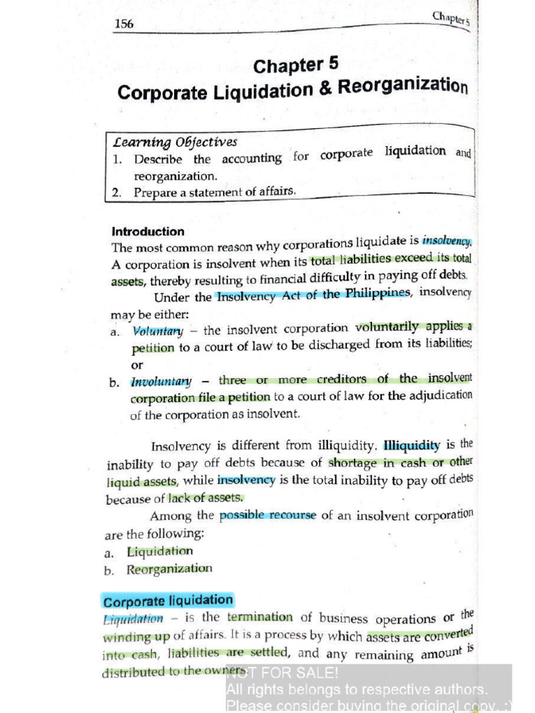 Lesson 5 Corporation Liquidation Compressed (1) | PDF