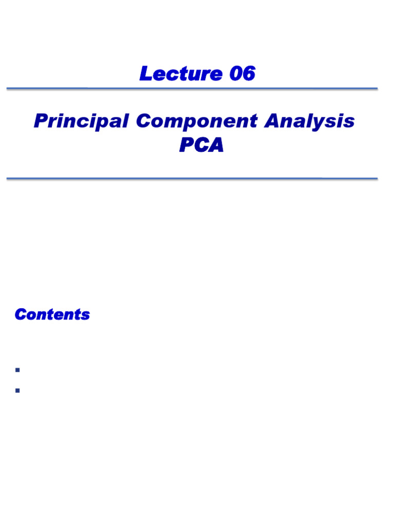 Dip06 Pca Face Recognition Pdf Principal Component Analysis
