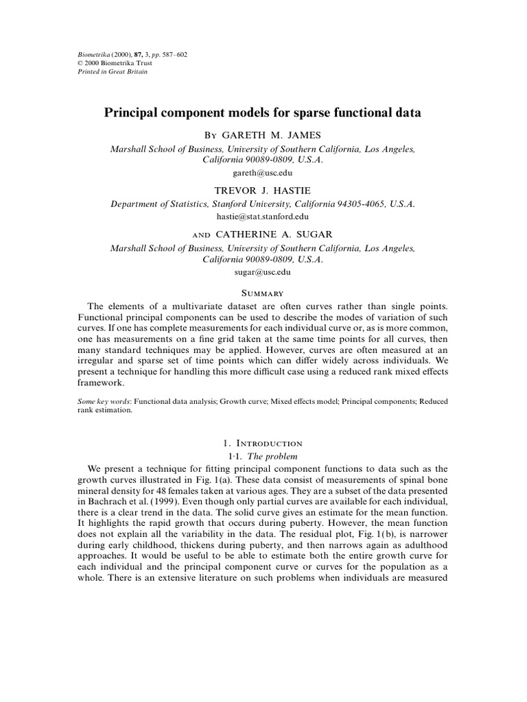 2000 - Gareth - Principal component models for sparse functional data ...