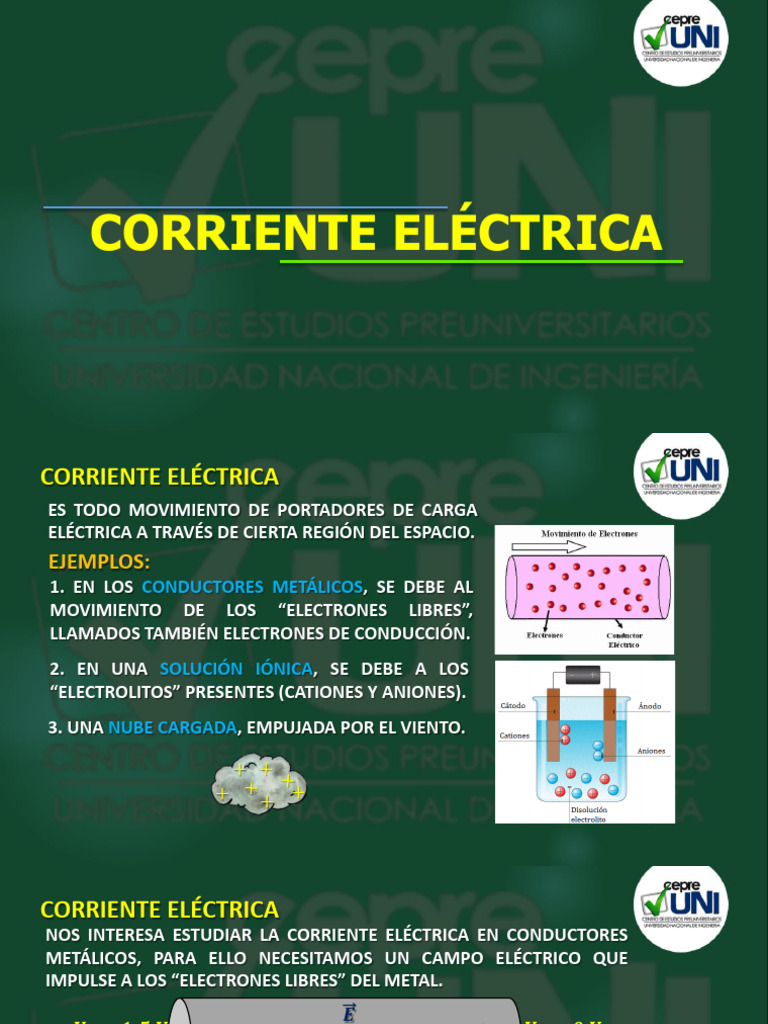 Corriente Eléctrica | PDF | Corriente eléctrica | Conductor electrico