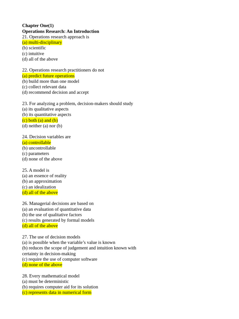 Linear Programming: Key Concepts Explained | PDF | Mathematical ...