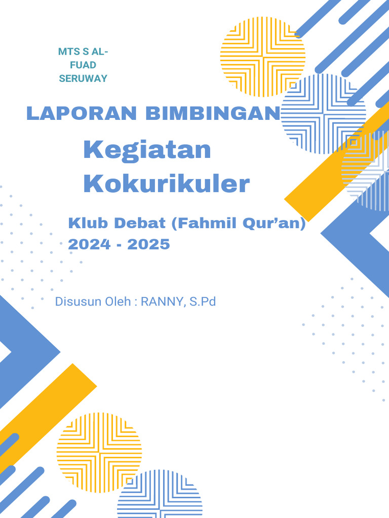 Biru Kuning Geometri Sampul A4 | PDF