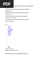 Geography Quiz | PDF