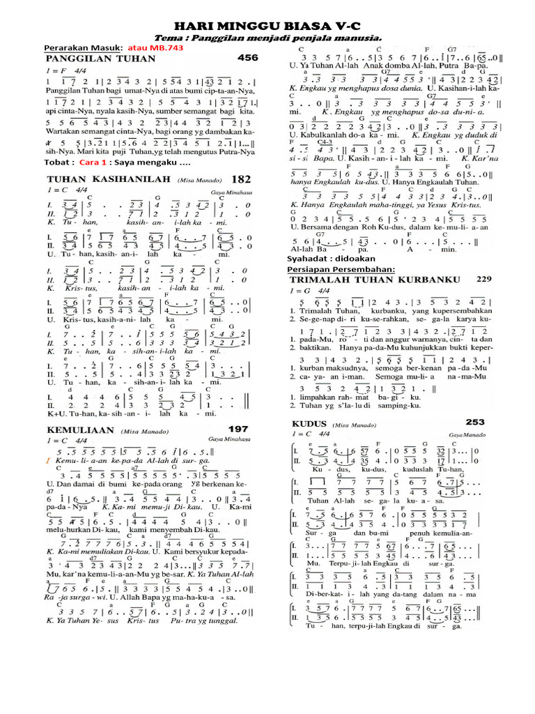 NYANYIAN HMB 5C | PDF