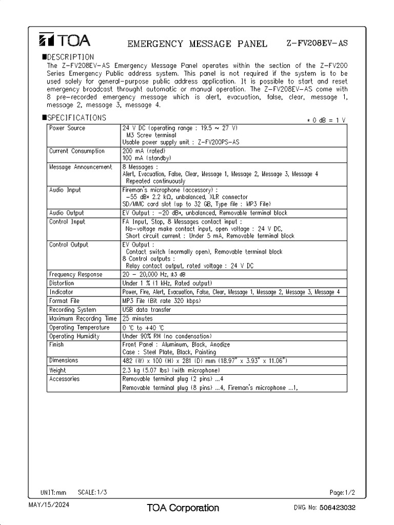Z Fv208ev As - Specsheet Specification | PDF | Electronics | Computer ...