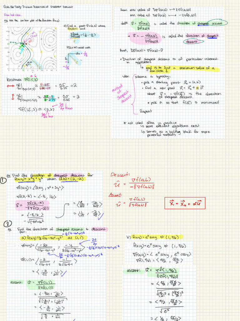 Lecture 11-Gradient-2C-Direction-of-Steepest-Descent | PDF