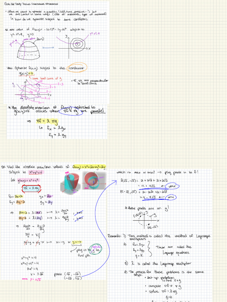 Lecture_14_Constrained_Optimization_and_Lagrange_Multipliers_2C (2) | PDF