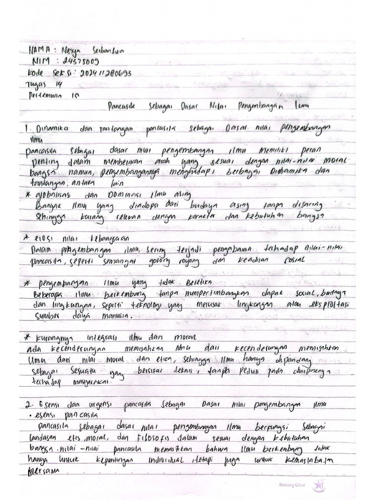 Tugas 14 Pendidikan Pancasila | PDF