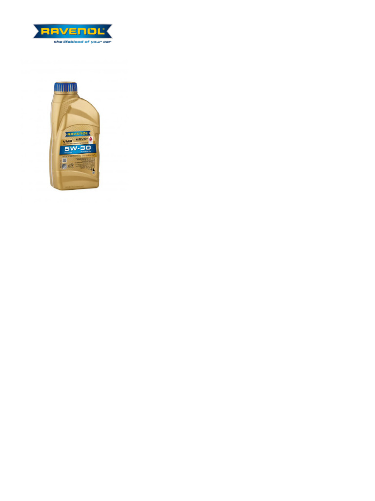 Ravenol VMP Engine Oil Spec | PDF | Motor Oil | Mechanical Engineering