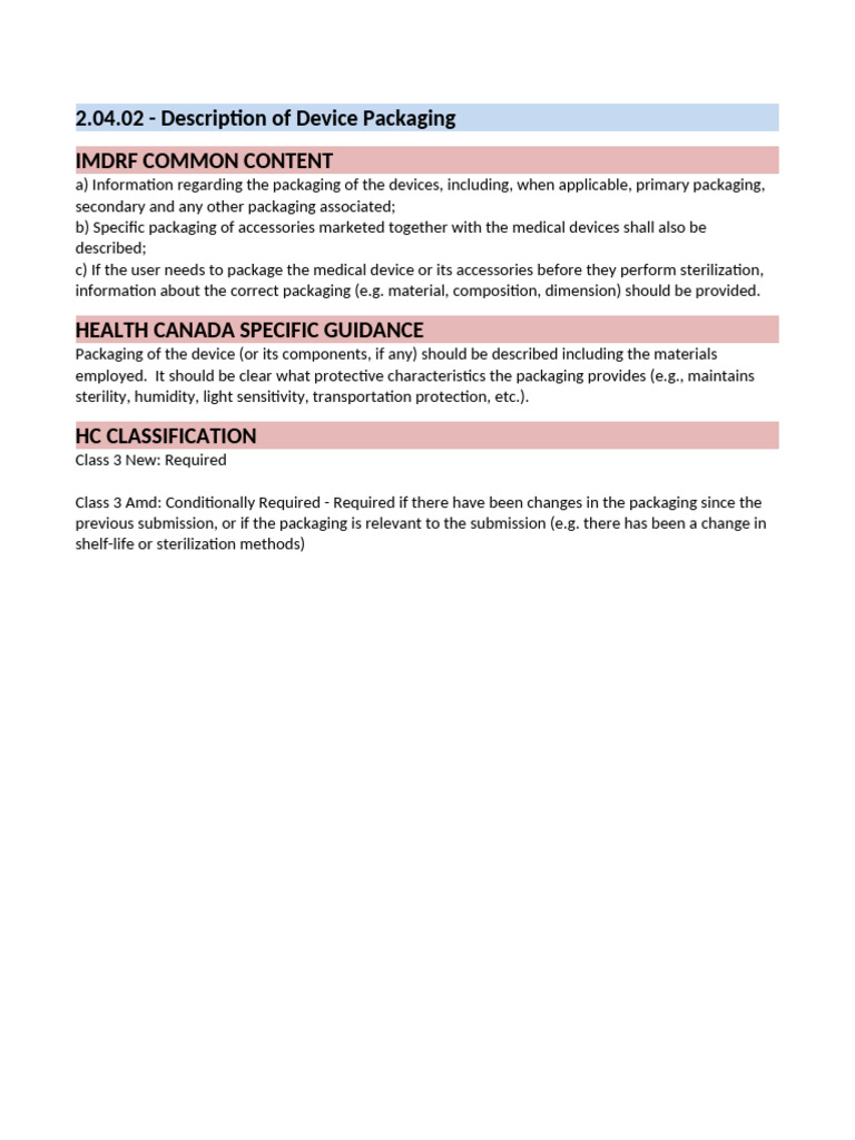 Medical Device Packaging Guidelines | PDF