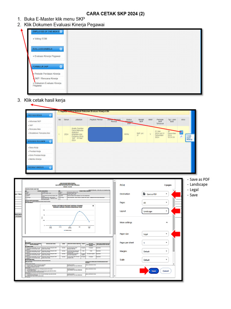 Cara Cetak SKP 2024.2 | PDF