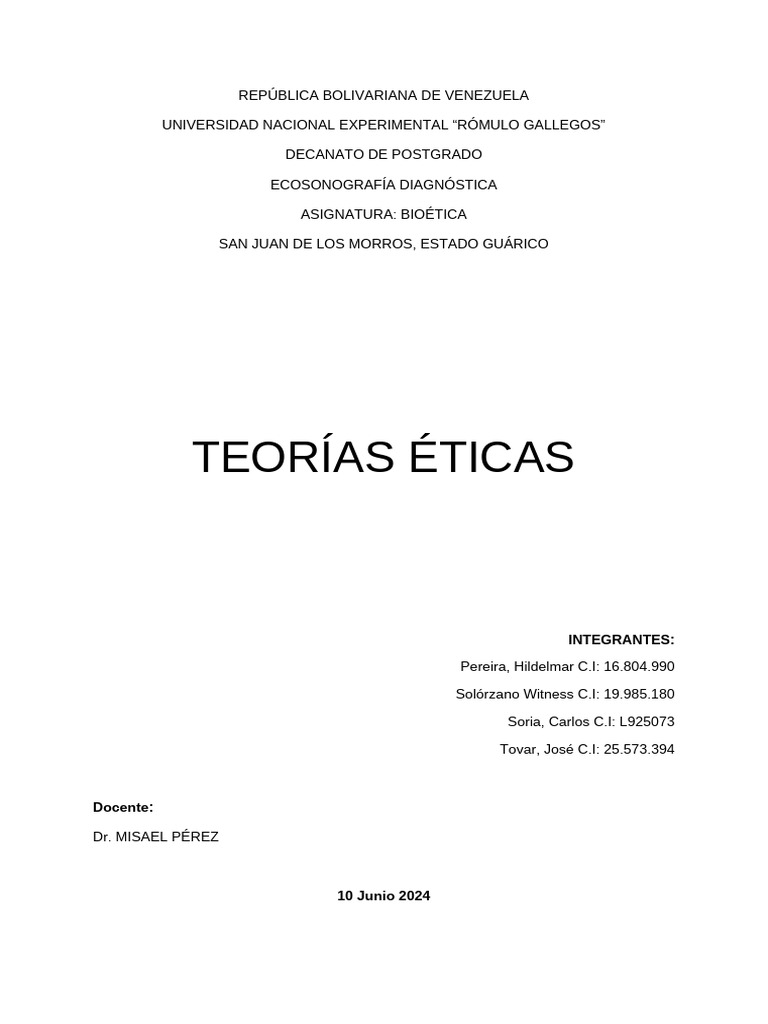 Informe Bio-1 | PDF | Moralidad | Immanuel Kant