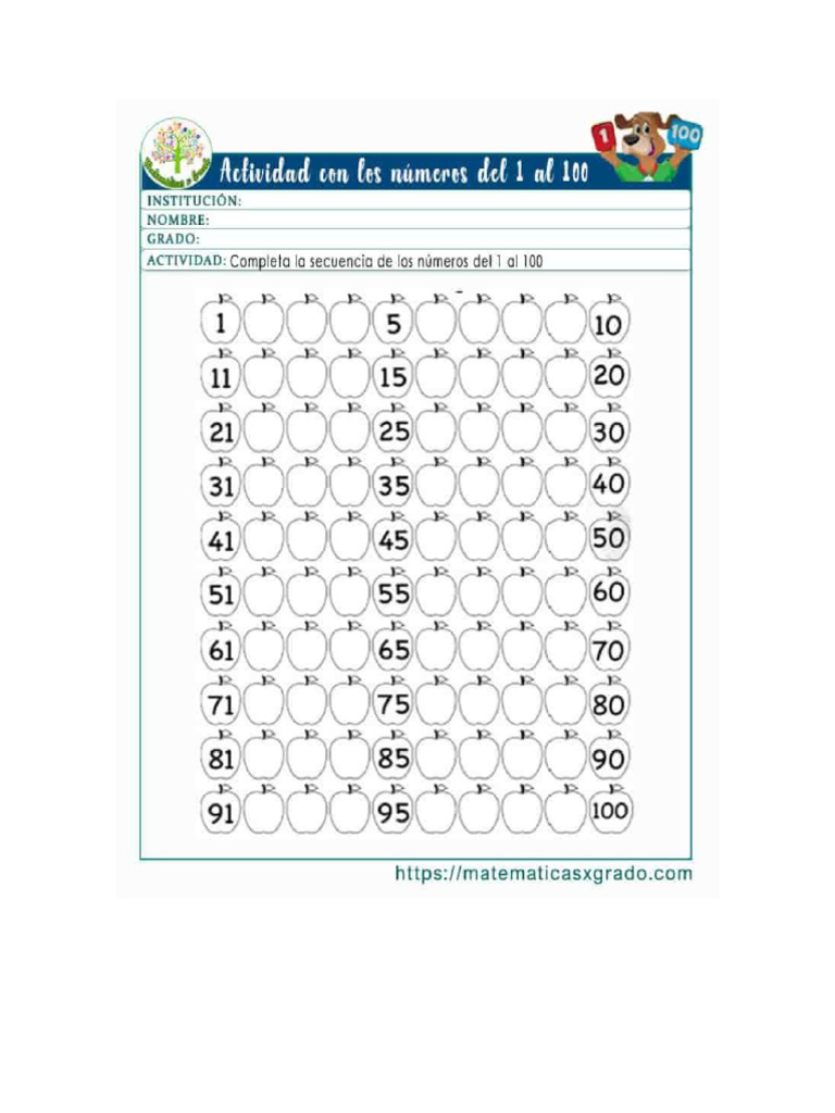 Numeros Hasta El 100 | PDF