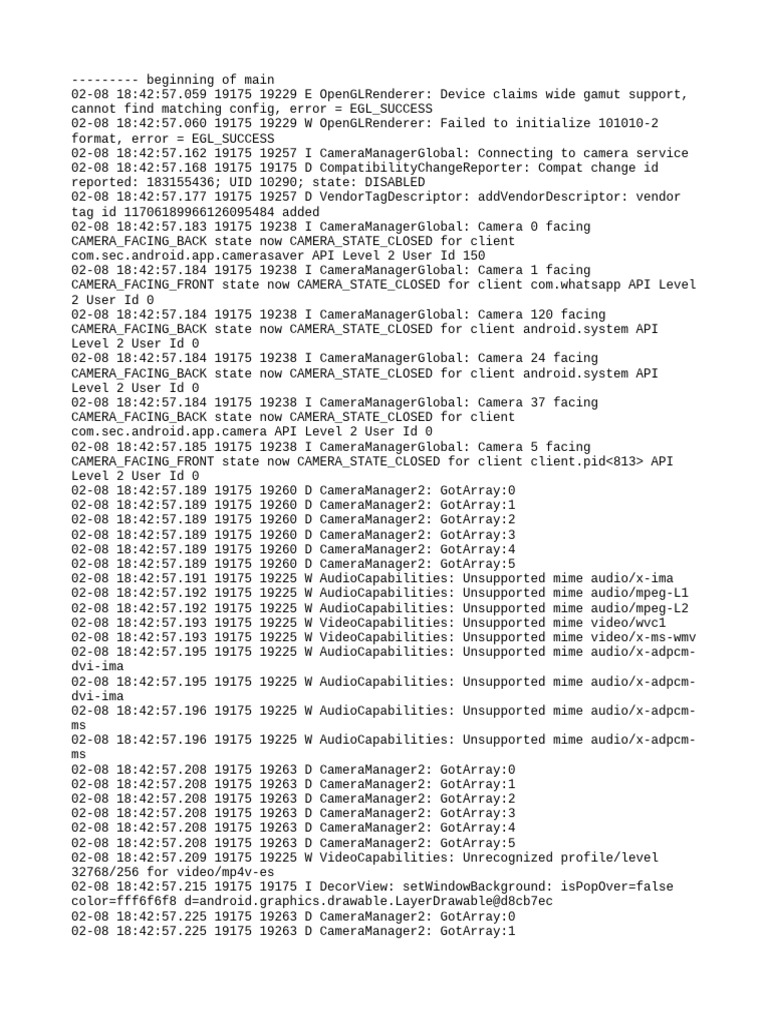Log Cat 1739014977009 | PDF | Operating System Technology | Software Engineering