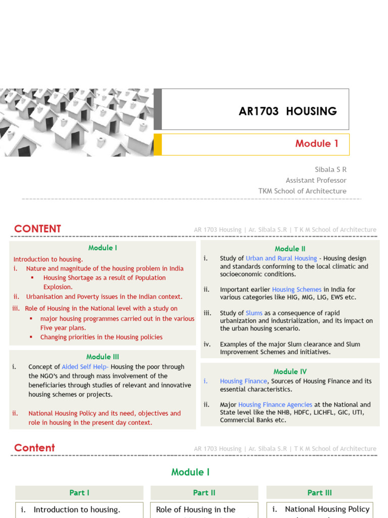 HOUSING NOTES ALL MODULE | PDF | Poverty | Poverty & Homelessness