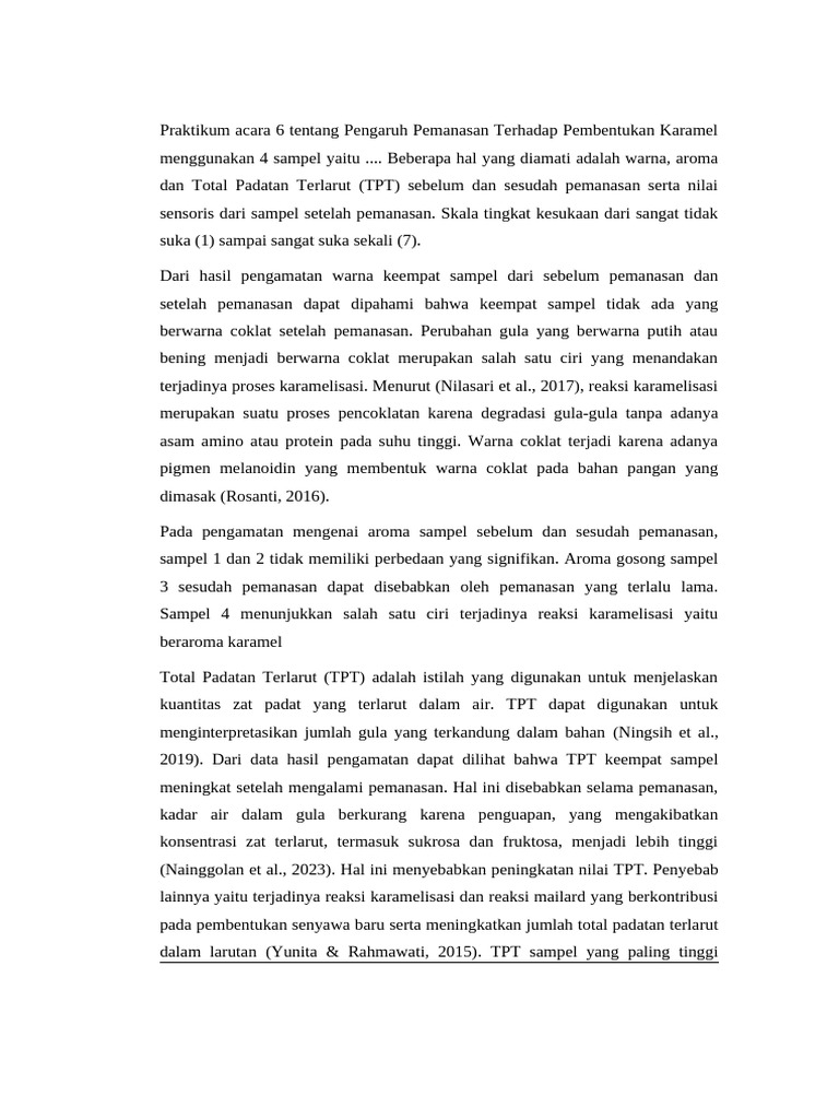 Laprak Laprak Biokimia Acara 6 | PDF