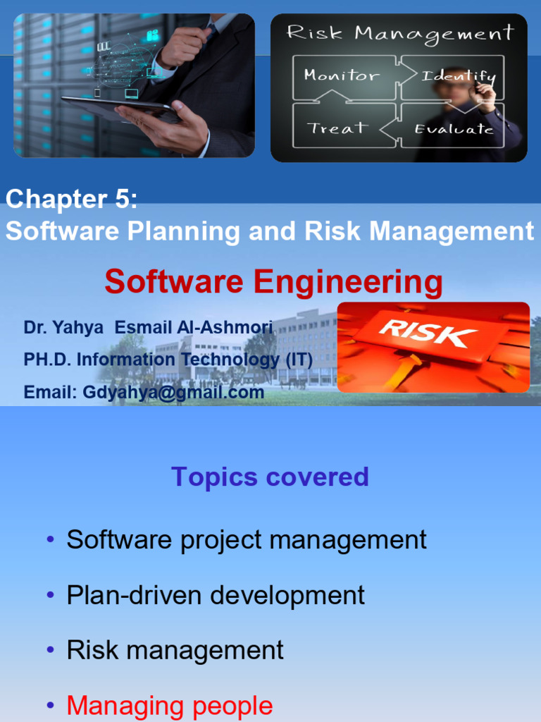 Software Engineering - Chapter5 | PDF | Risk | Risk Management