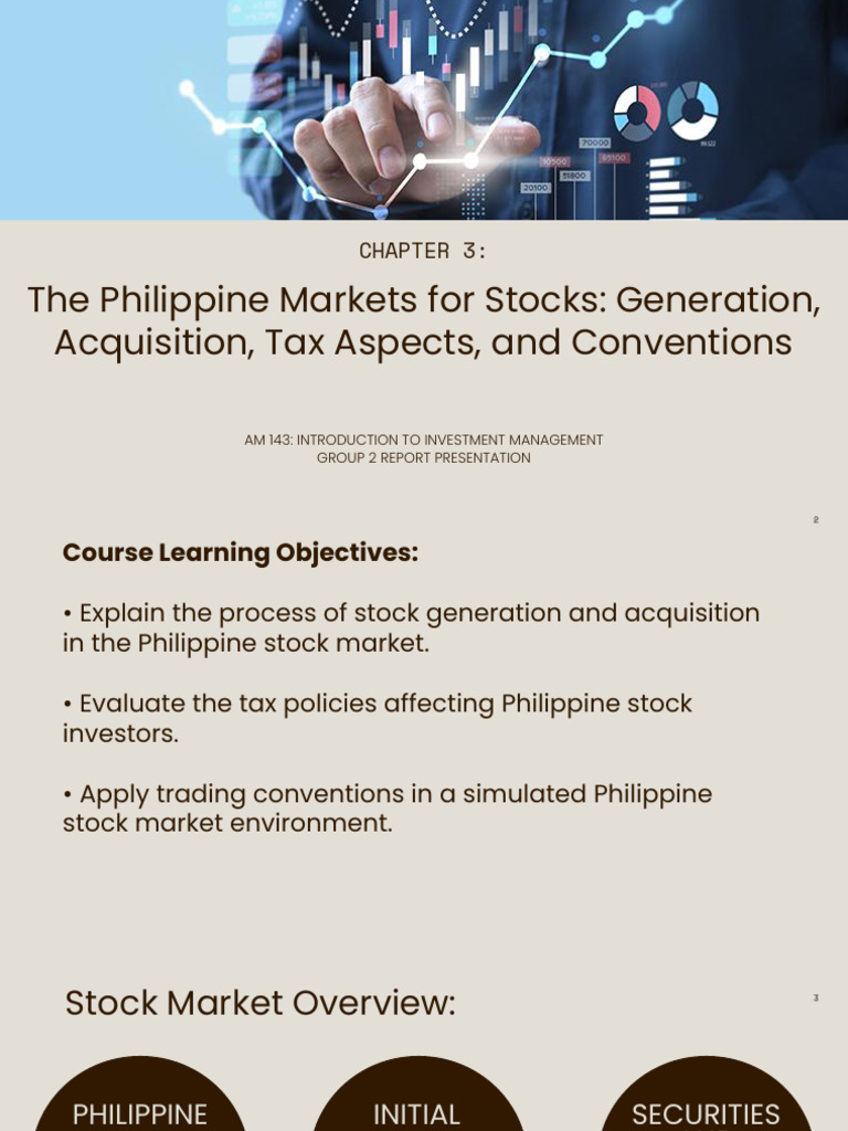 The Philippine Markets For Stocks Generation Acquisition Tax Aspects ...