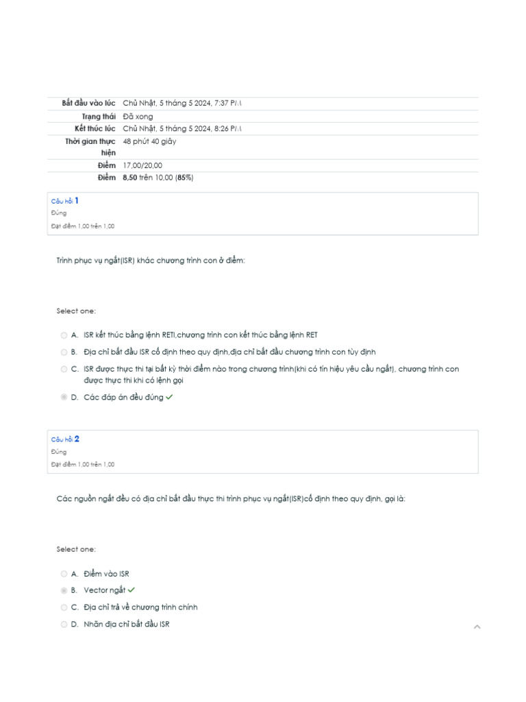 Quizz Đã G P | PDF