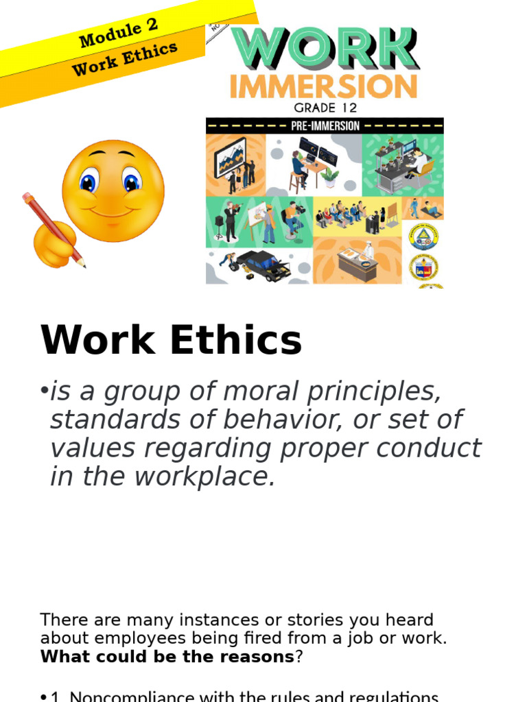 Work Immersion Module 2 | PDF | Integrity | Social Psychology