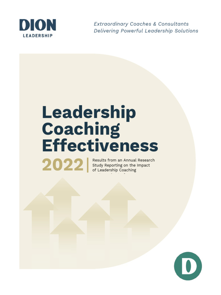 Dion Leadership Coaching Effectiveness Research Study 2023 Final | PDF | Employee Retention ...