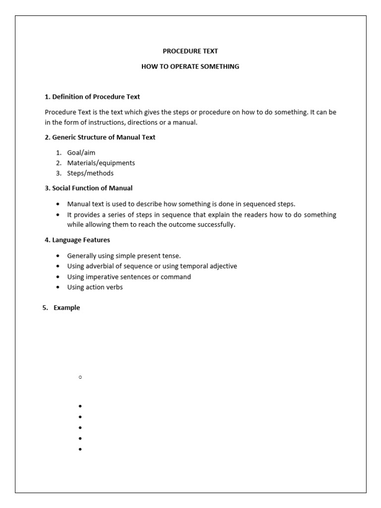 Procedure Text | PDF