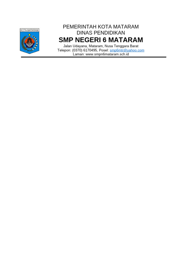 KOP SURAT TERBARU.doc | PDF
