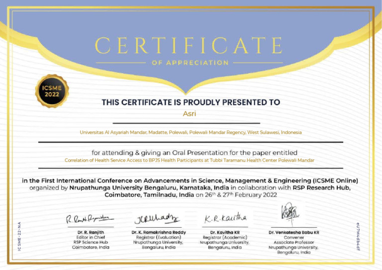 Icsme - 2022 Proceedings Certifikat | PDF