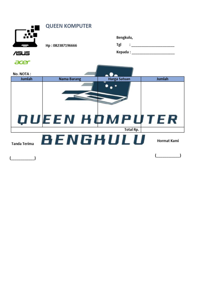 494156408-Contoh-Nota-Toko-Komputer | PDF