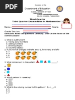Mathematics Quiz Bee Grade 1 | PDF | Mathematics
