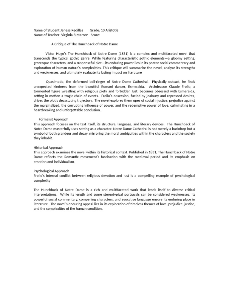 Jenesa Critique | PDF