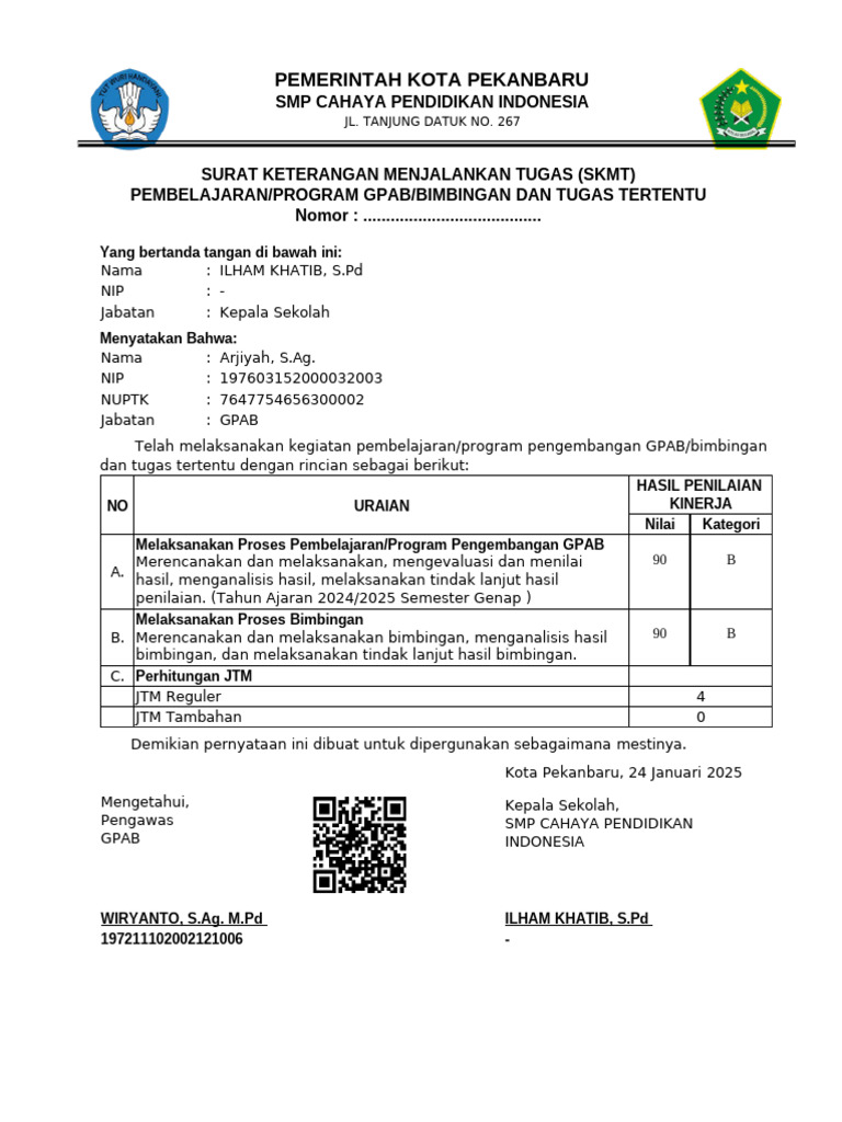 SKMT-Arjiyah, S.Ag.-1 | PDF