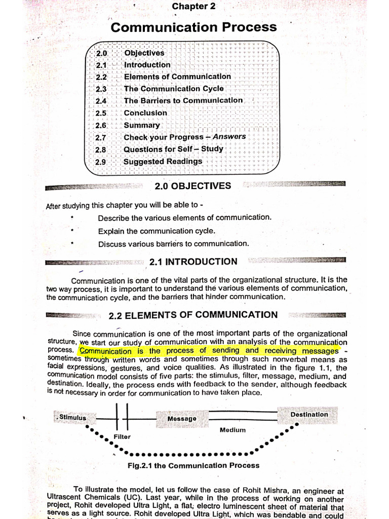 Communication Skill Chapter 2 | PDF
