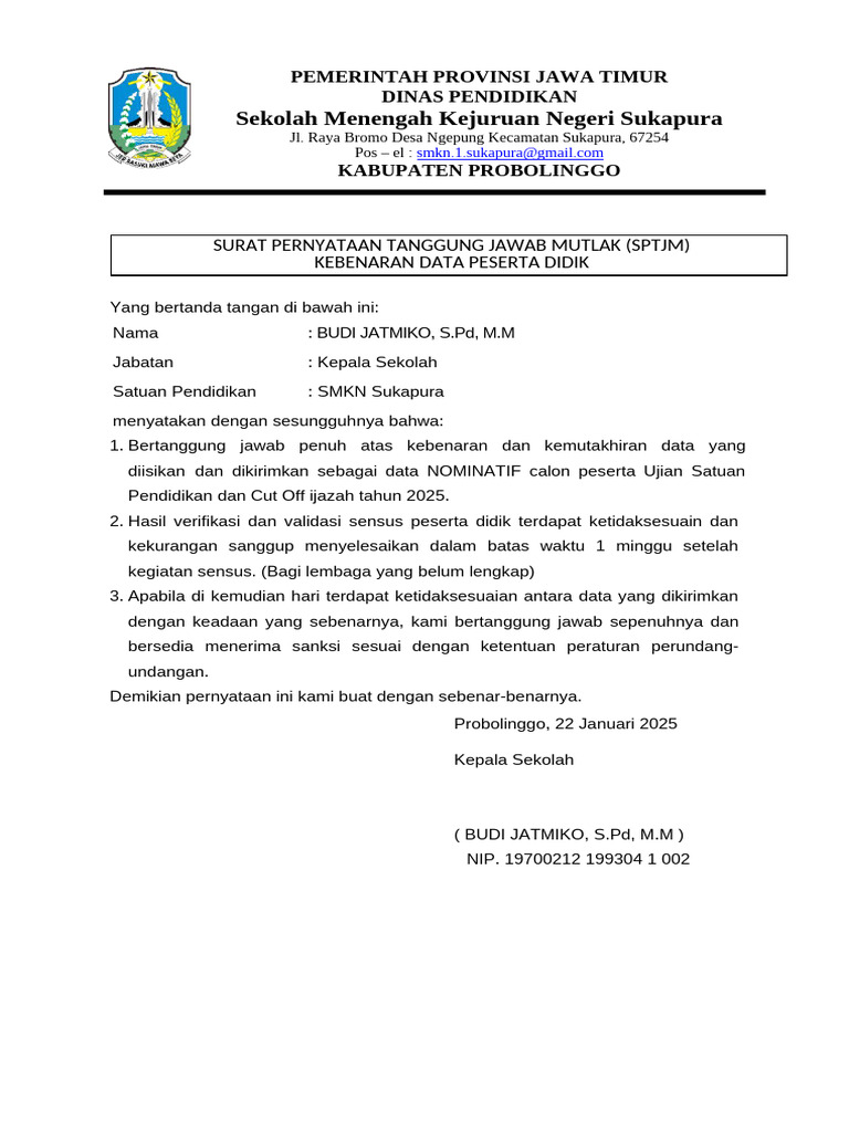 Sptjm Sensus 2025 (2) | PDF