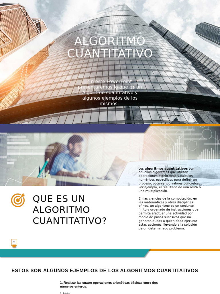 Algoritmo Cuantitativo | PDF | Algoritmos | Multiplicación