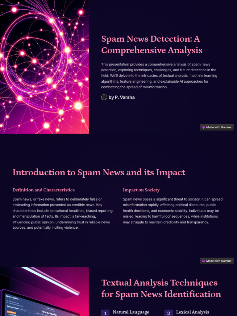 Spam News Detection A Comprehensive Analysis | PDF | Artificial Intelligence | Intelligence (AI ...