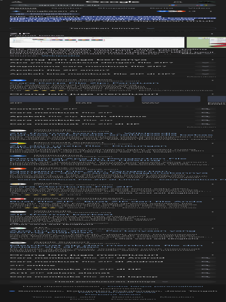 Apa Itu File Zip - Penelusuran Google | PDF