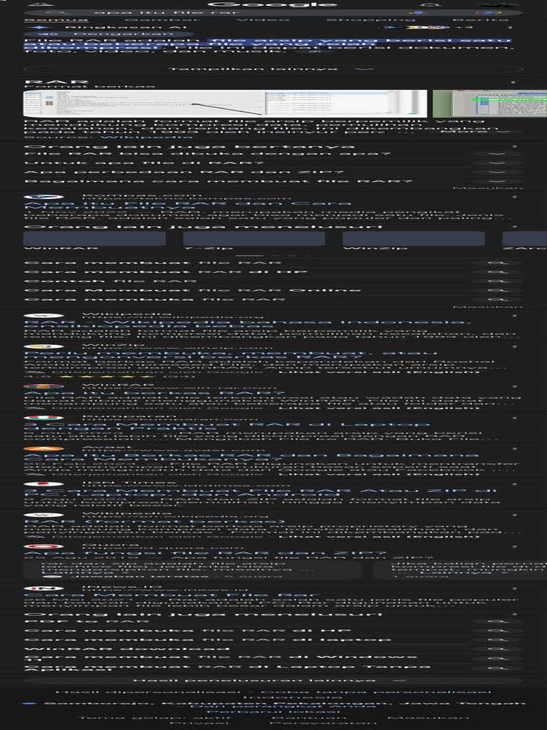 Apa Itu File Rar - Penelusuran Google | PDF