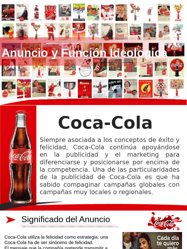 Anuncio y Función Ideológica Coca-Cola Janeth | PDF