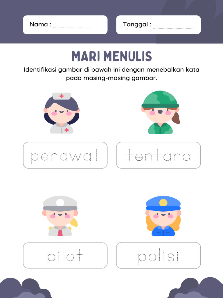 LKPD Mengenal Profesi | PDF