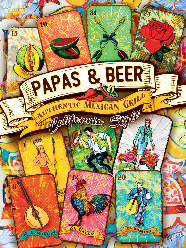 1119 Dinner Menu Papas&Beer Greenville | PDF | Burrito | Taco